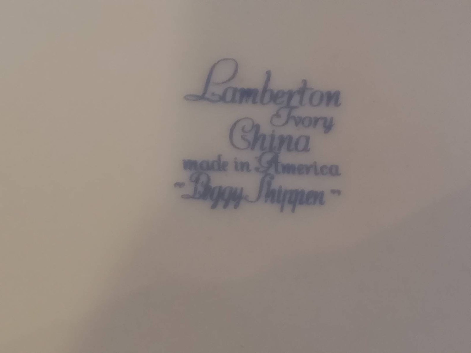 Vintage Lamberton Ivory China Peggy Shippen Floral Ring Bread and ...