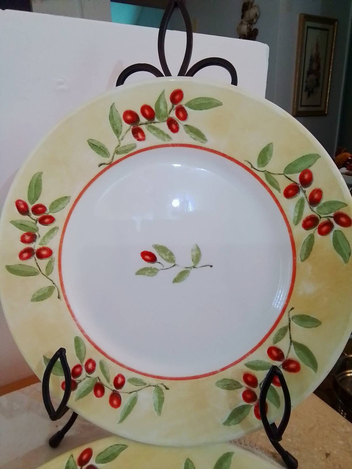 Rare Find Corelle Ultra Radiance Pattern 4 Dinner Plates 10.75" & 4 ...