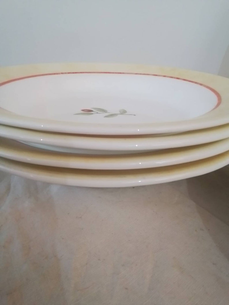 Rare Find Corelle Ultra Radiance Pattern 4 Dinner Plates 10.75" & 4 ...