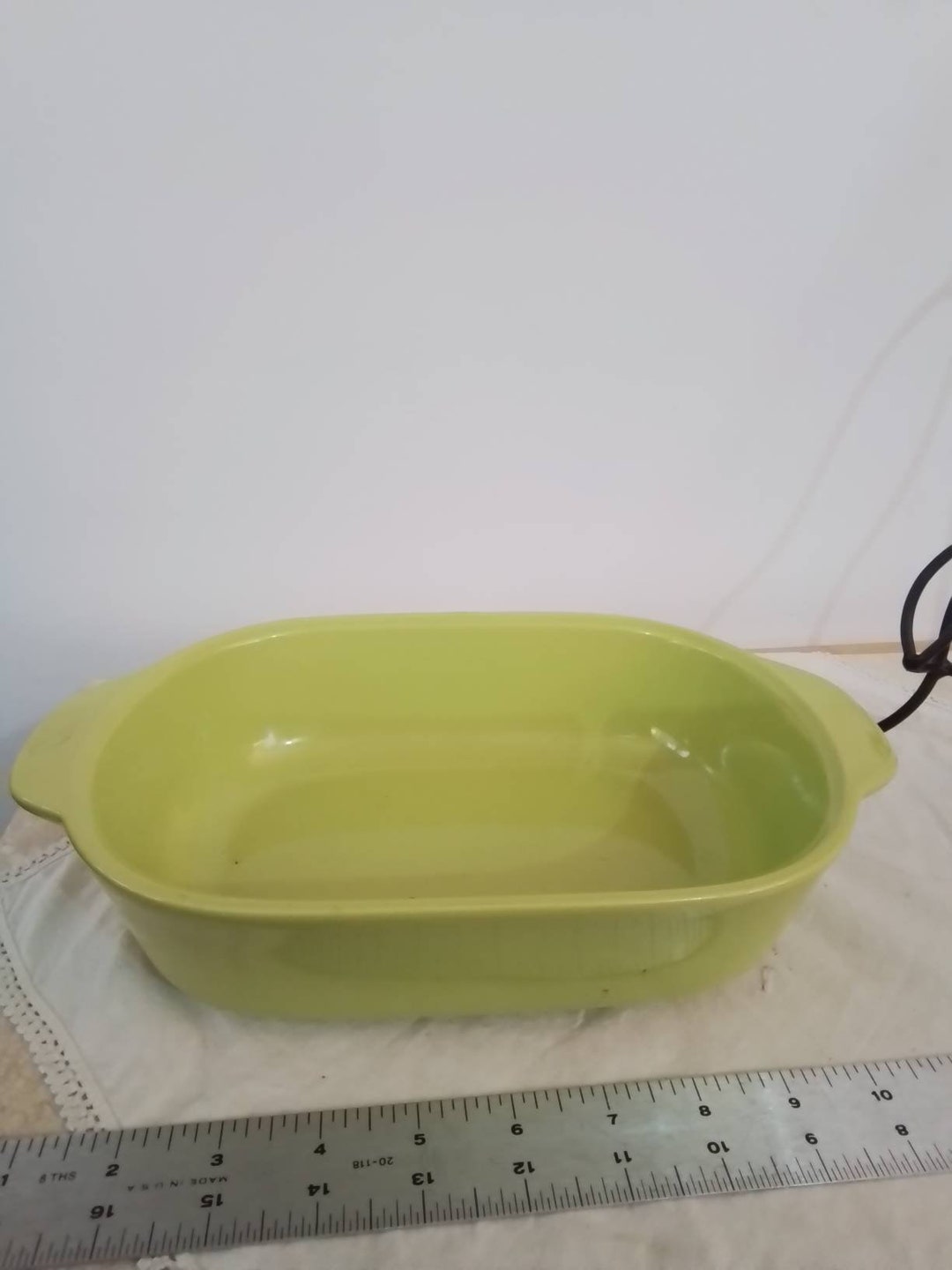CW Corning Ware Stoneware Medium Baker 1.5 Qt / 1.4 L / Lime Green 11 ...