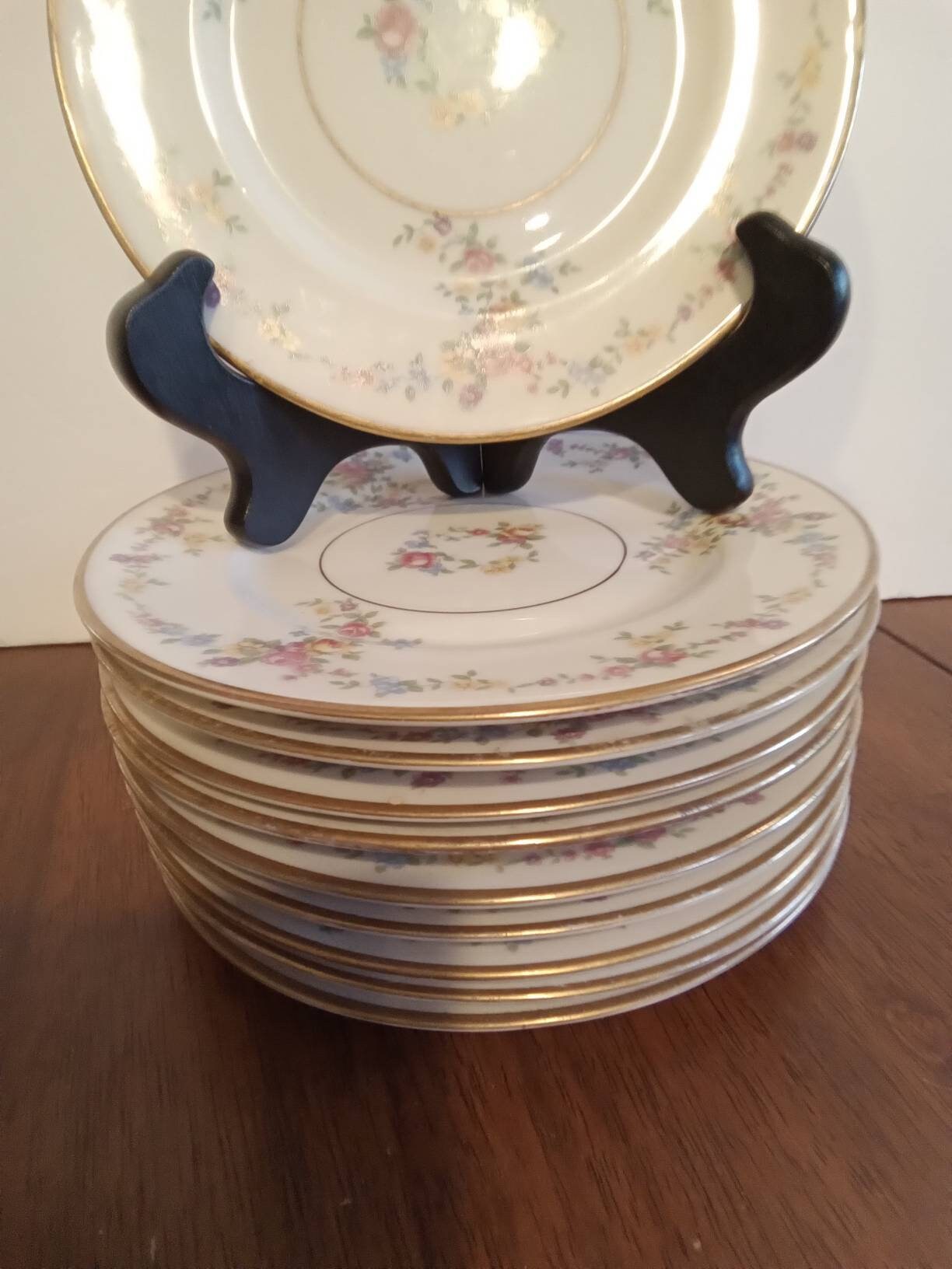 Vintage Lamberton Ivory China Peggy Shippen Floral Ring Bread and ...