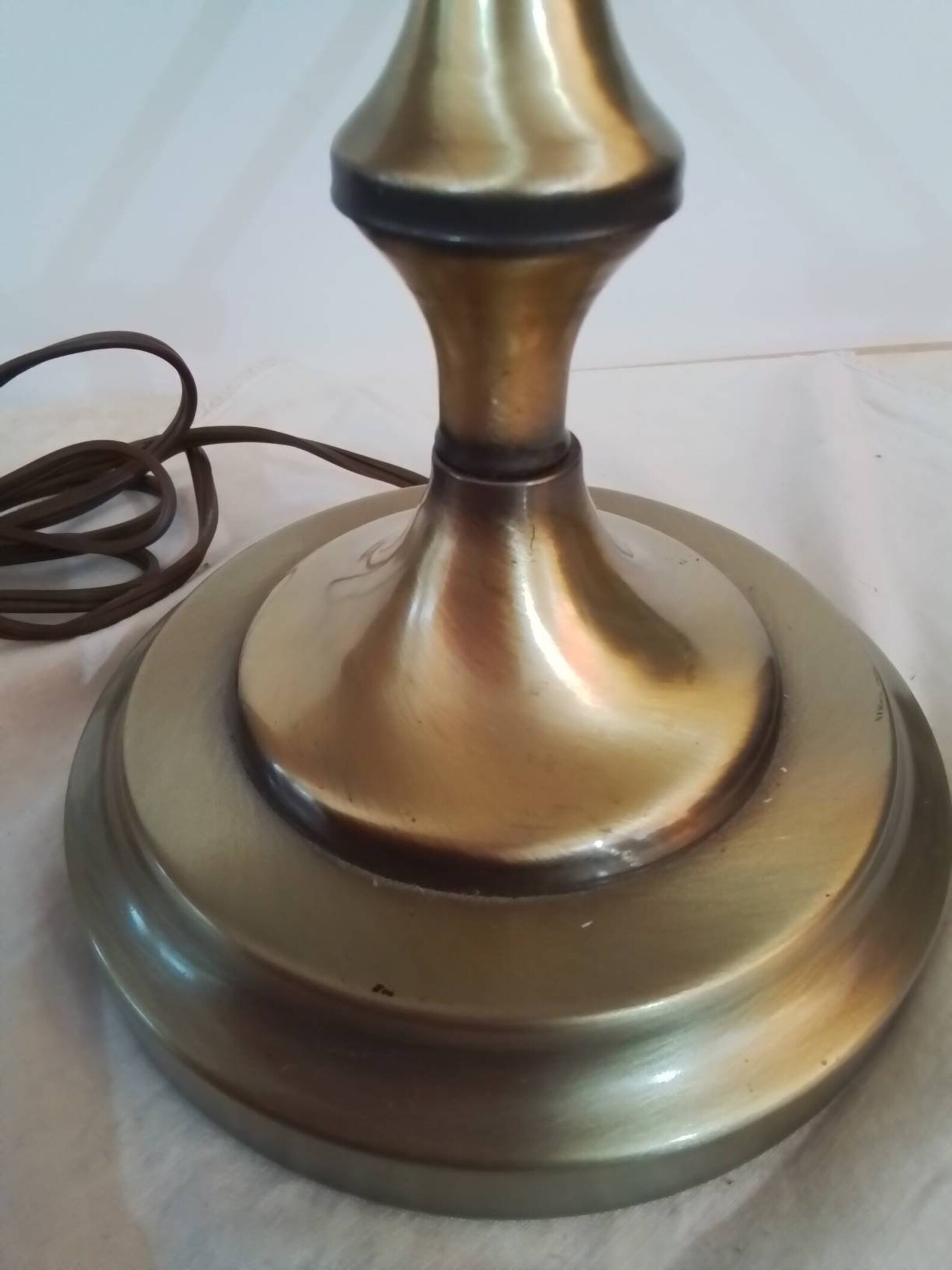 Vintage Brushed Brass Bankers Desk Lamp With Articulating Neck Library ...