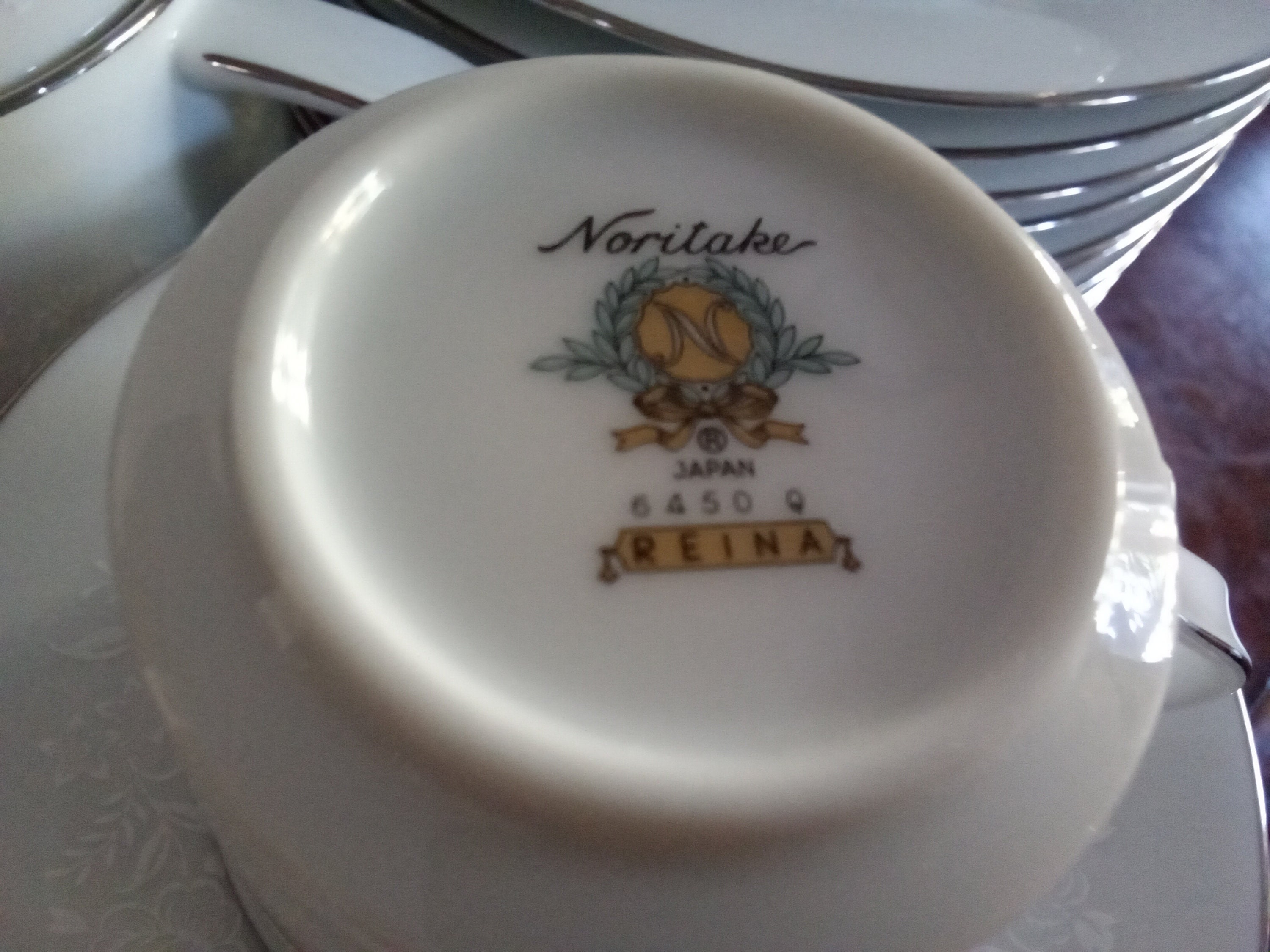 Vintage Noritake Reina (#6450Q) Dinner Set 6 Pieces Place Set for 12 ...