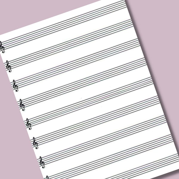 Manuscript Paper - Etsy