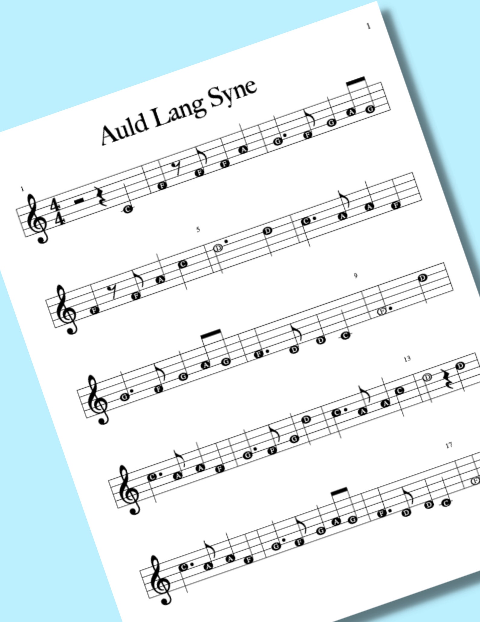 Popular Kids Songs in Treble Clef for Any Instrument! - Etsy