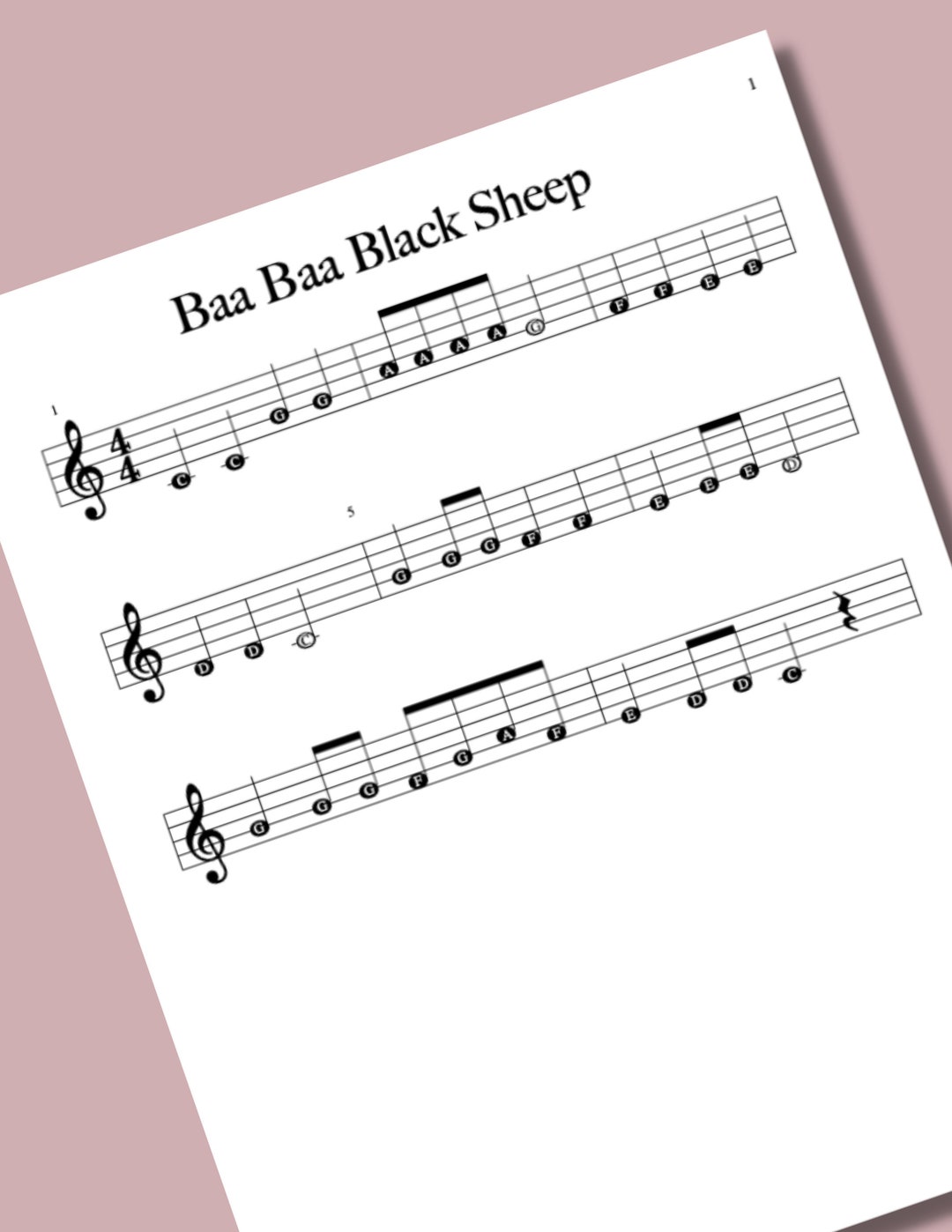 Popular Kids Songs in Treble Clef for Any Instrument! - Etsy