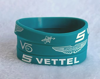 Carlos Sainz F1 Driver Inspired Rubber Wristband, Ferrari / Bracelet ...