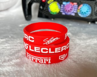 Carlos Sainz F1 Driver Inspired Rubber Wristband, Ferrari / Bracelet ...