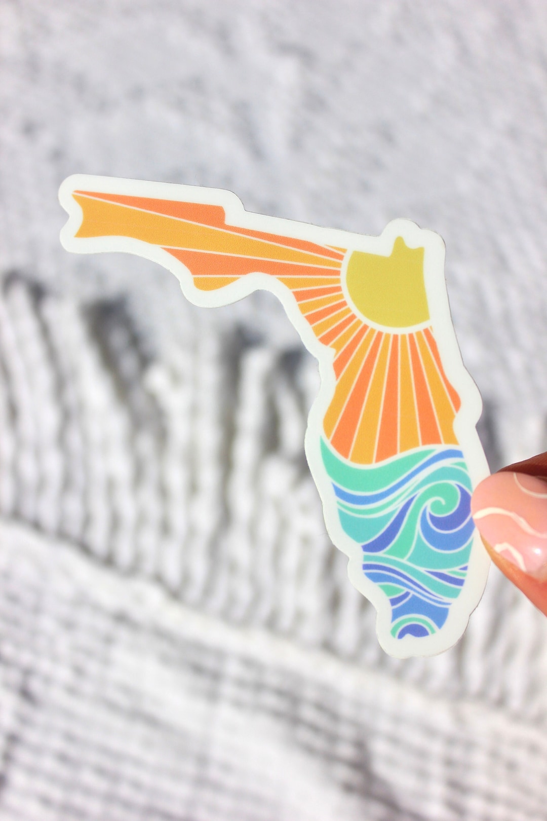 Florida Coast Sunset Waterproof Sticker - 4, 3 or 2 Inches - Etsy