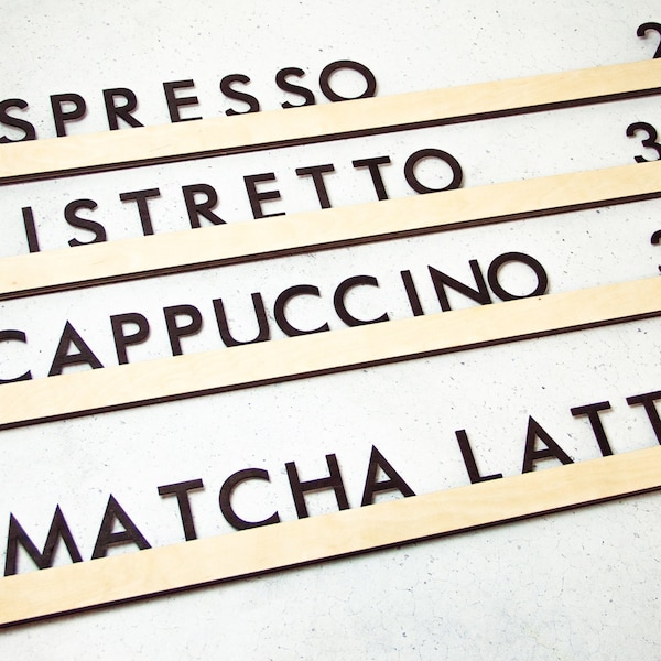 Menu Board Coffee Shop - Etsy