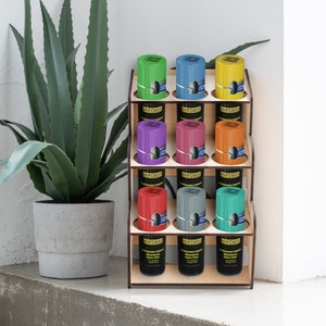 Spray Paint Can Rack, Spray Paint Can Holder, Paint Storage for Wall ...