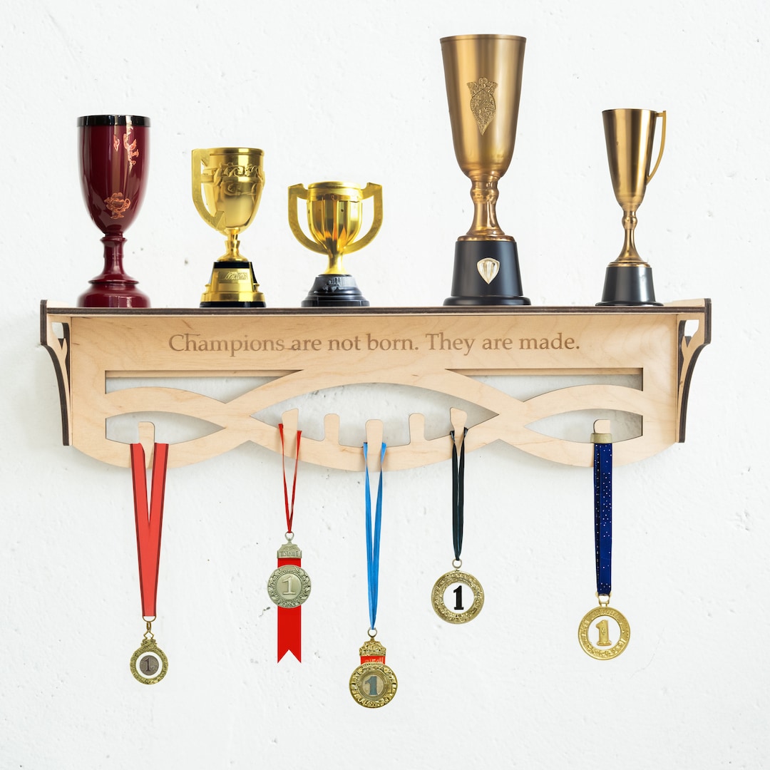 Custom Medal Holder, Trophy Holder for Wall, Personalized Medal Display ...