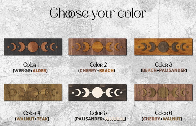 Moon Phases Wood Wall Art, Moon Phase Wood Sign, Moon Wooden Sign, Moon ...