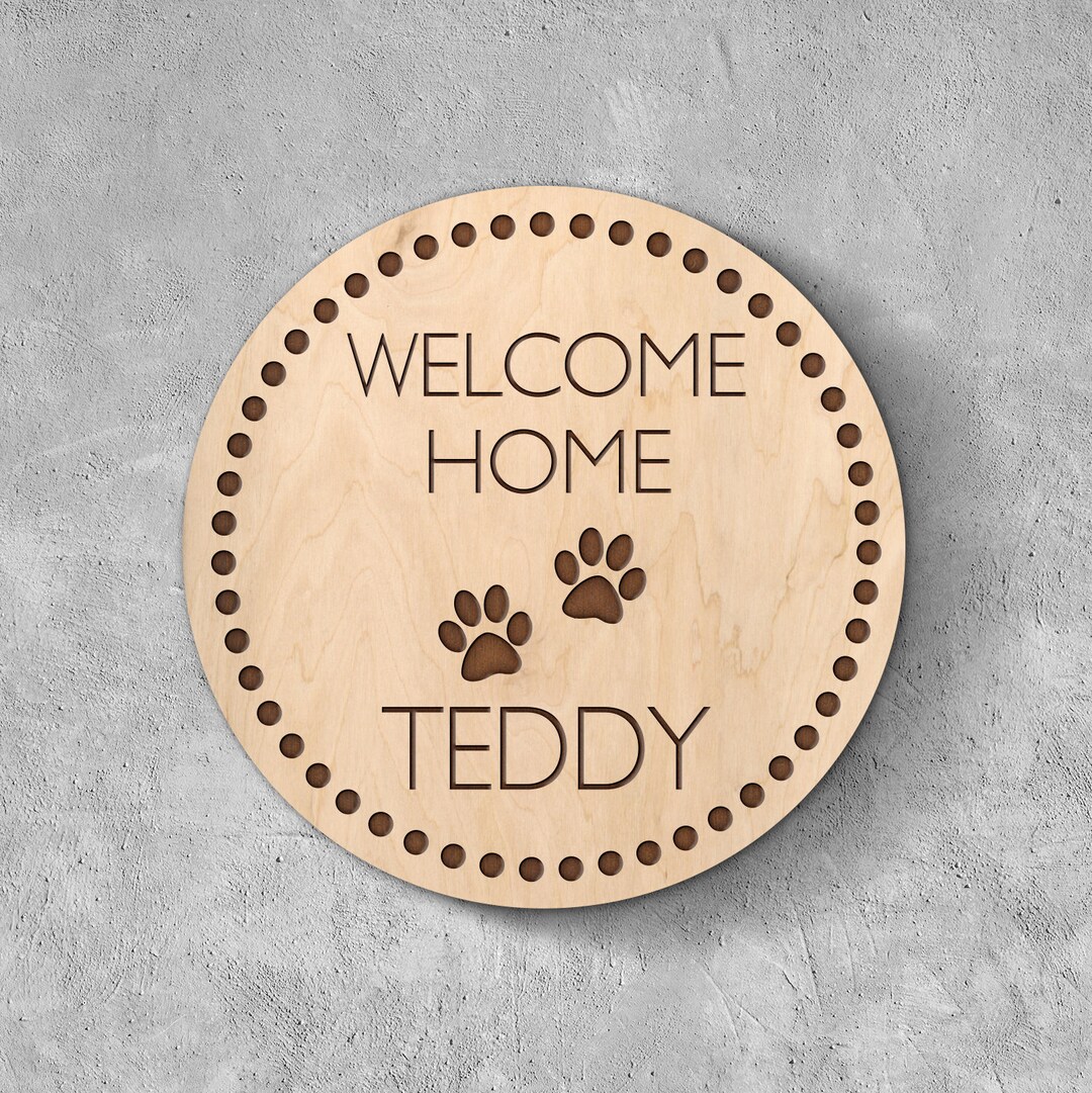 Custom Dog Welcome Sign Welcome Home Puppy Gift Puppy - Etsy