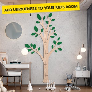Tree Growth Chart, Growth Chart for Kids, Wooden Growth Chart, Growth ...