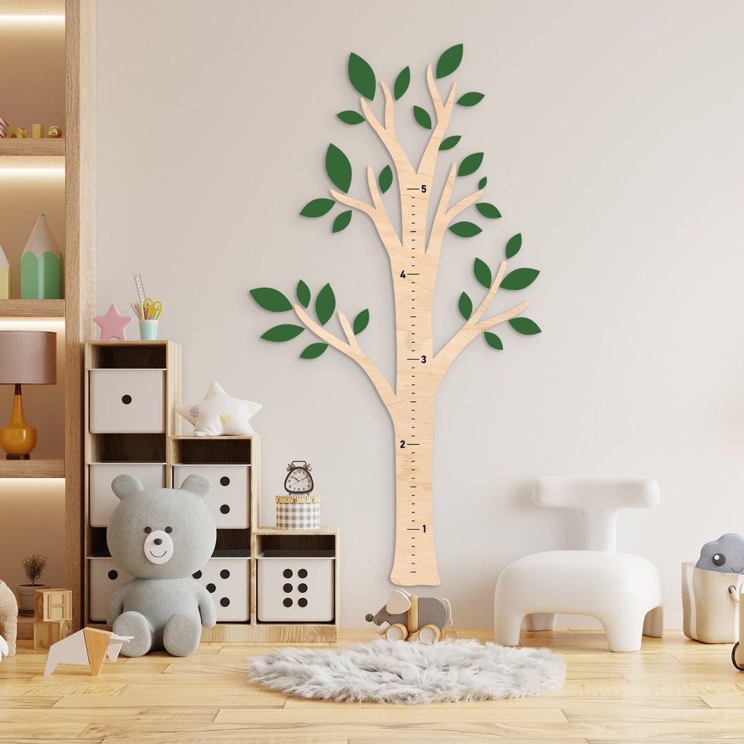 Tree Growth Chart, Growth Chart for Kids, Wooden Growth Chart, Growth ...