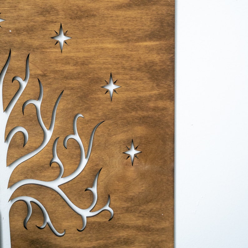 Tree of Gondor Wall Art, Tree of Gondor Decor, Tree of Gondor Sign ...