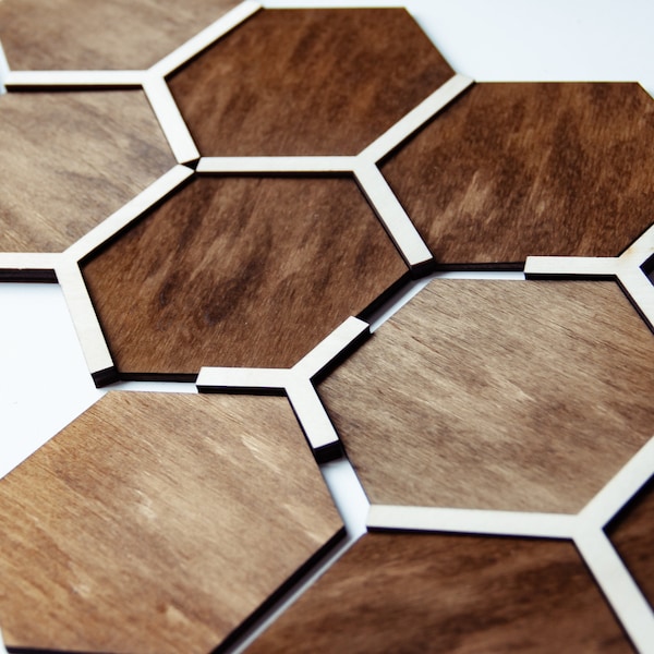 Hexagon Wall - Etsy