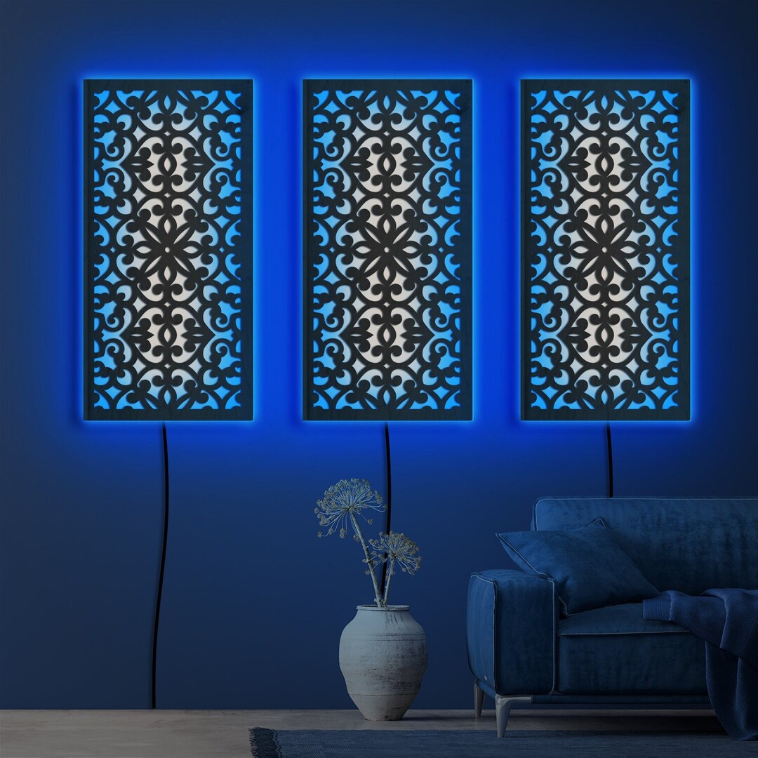 Moroccan Wall Light, Moroccan Led Panel, Moroccan Panels, Moroccan Wall ...