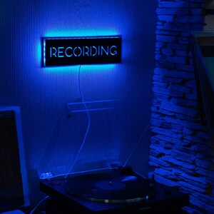 Recording Studio Light up Sign, Recording Neon Sign, Recording Led Sign ...