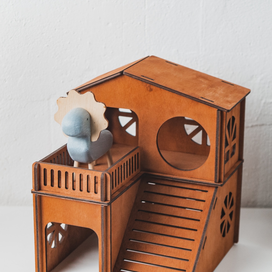 Hamster Castle, Rat House, Wood Hamster House, Hamster Furniture ...