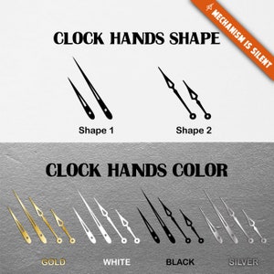 Wall Clock Modern Wood, Wall Clock Minimalist, Wall Clock Rustic, Wall ...