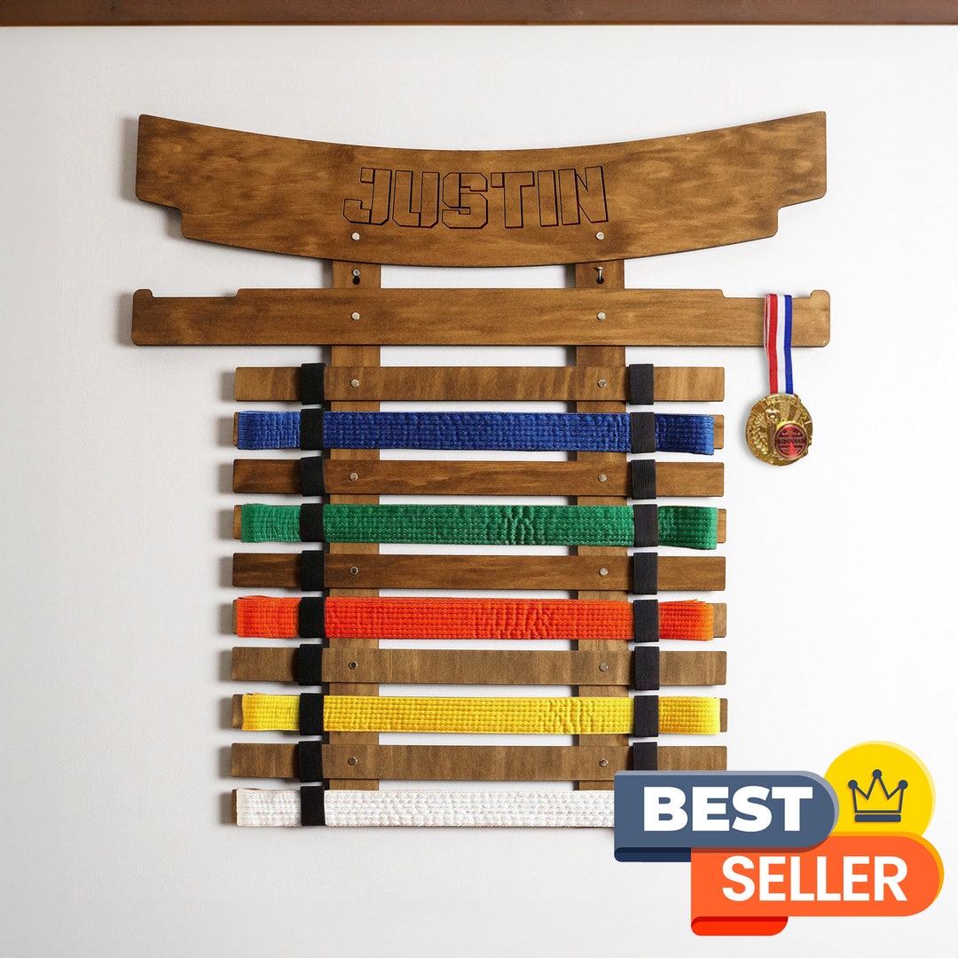 Karate Belt Wall Display, Karate Belt Holder, Karate Belt Display Rack ...