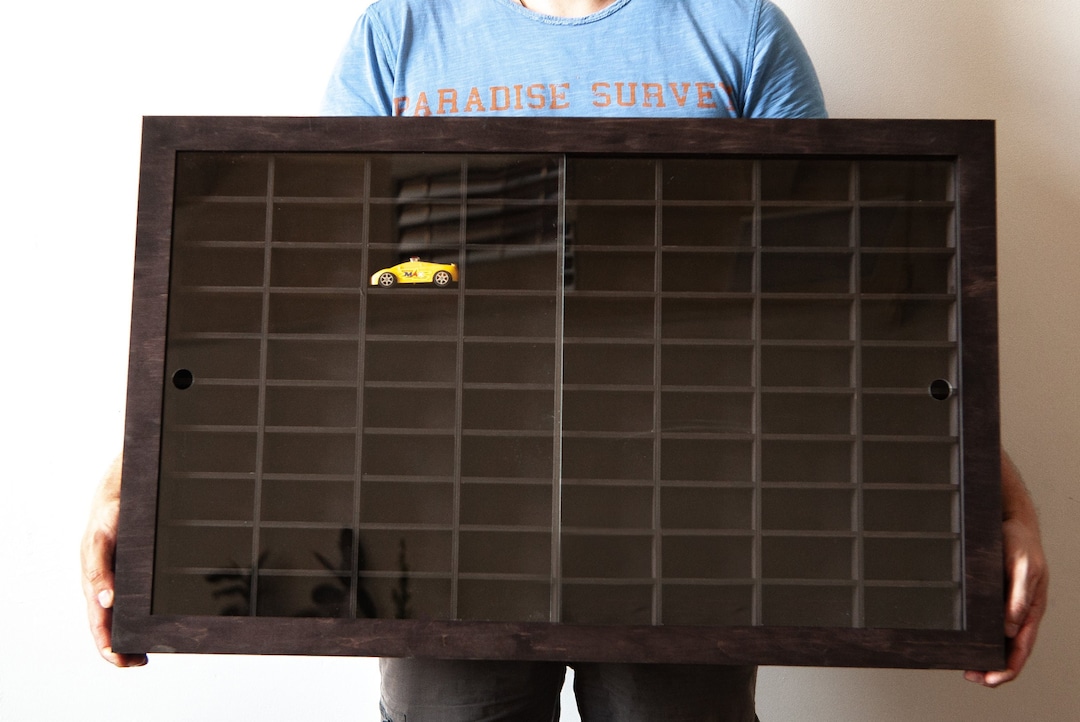 Toy Car Display Case, Toy Car Storage Wall, Toy Car Display Shelf, Wood ...