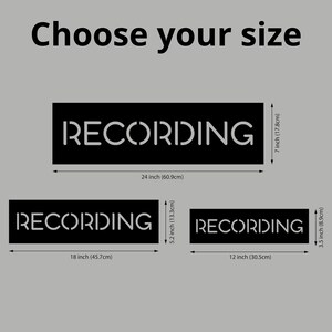 Recording Studio Light up Sign, Recording Neon Sign, Recording Led Sign ...