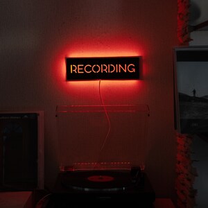 Recording Studio Light up Sign, Recording Neon Sign, Recording Led Sign ...