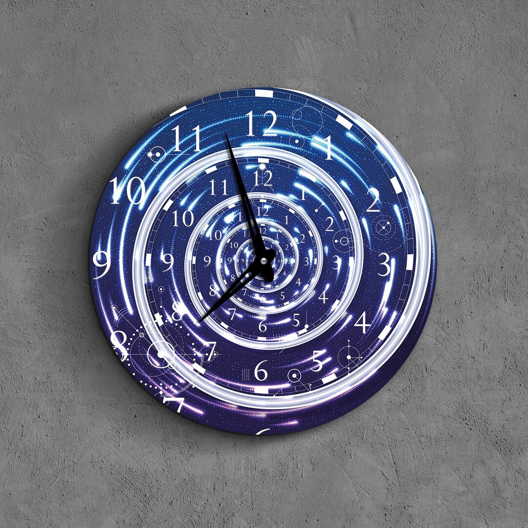 Time Vortex Wall Clock, Doctor Who Clock, Time Travel Clock, Spiral ...