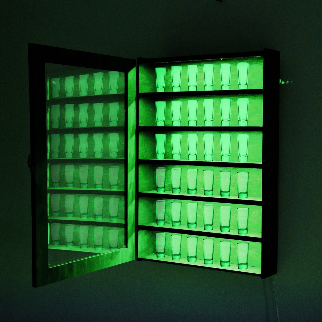 Lighted Shot Glass Display, Shot Glass Wall Holder, Shot Glass Led ...