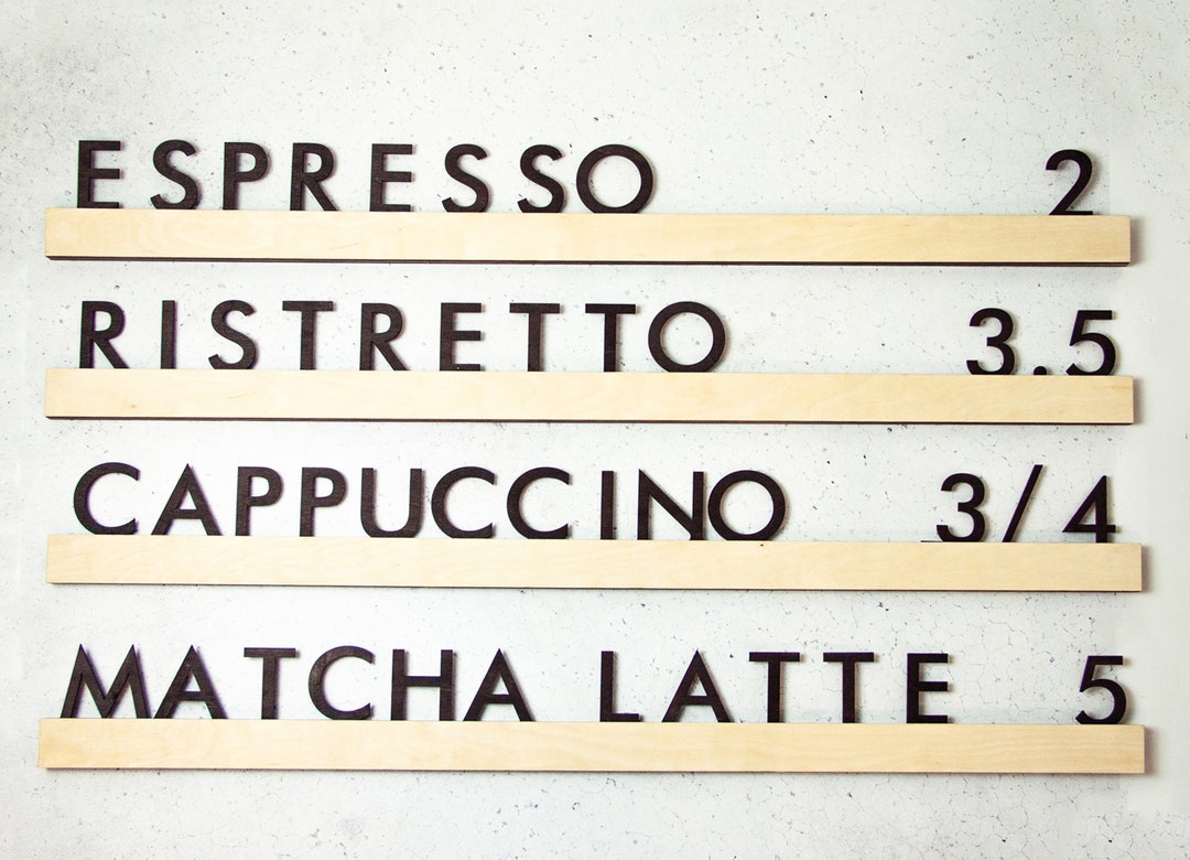 Menu Board With Letters, Menu Board Restaurant, Menu Board Coffee Shop ...