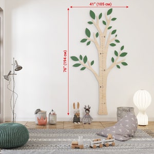 Tree Growth Chart, Growth Chart for Kids, Wooden Growth Chart, Growth ...