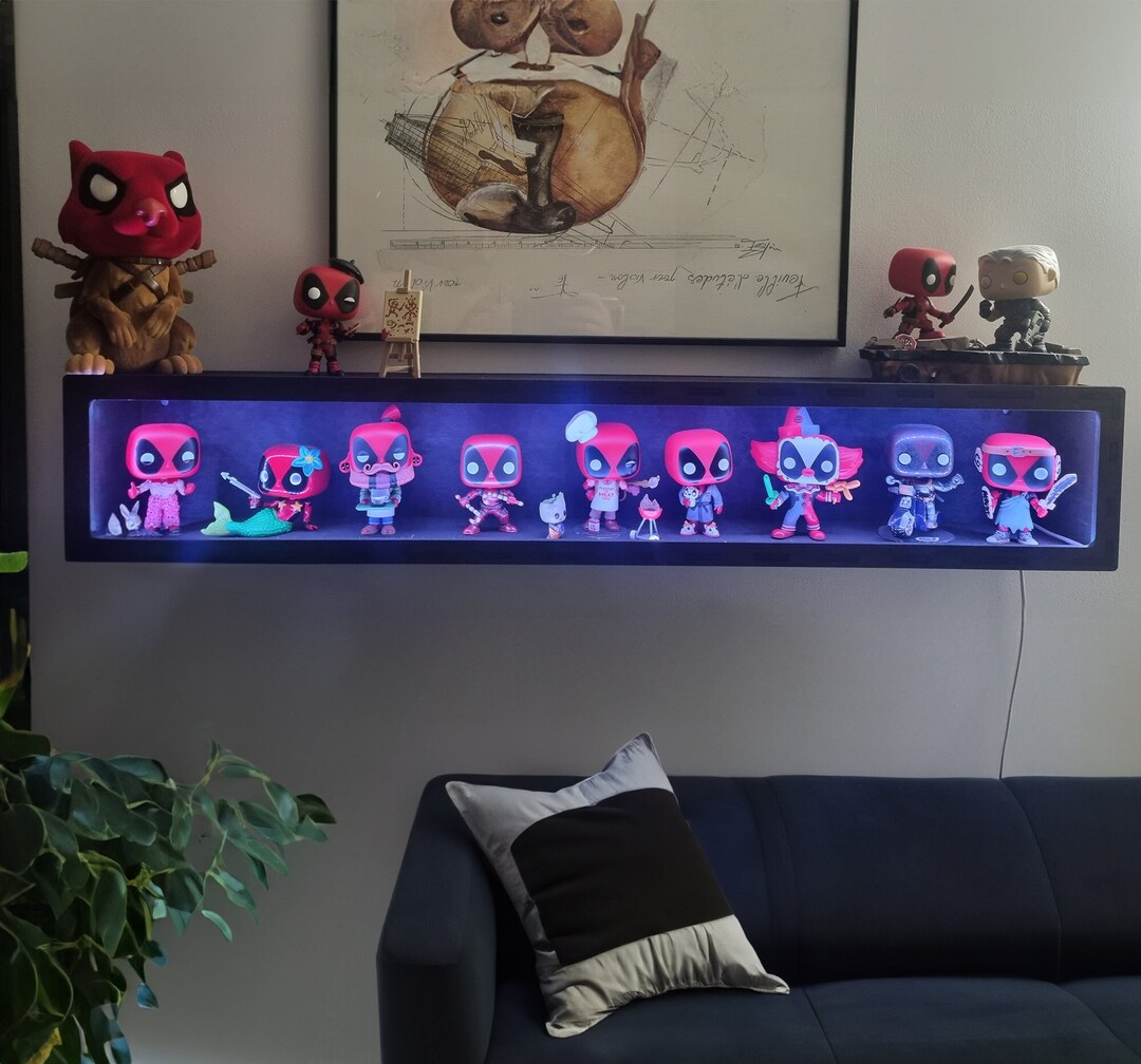 Funko Pop Display Shelf, Led Display Case, Light Display on Wall,funko ...