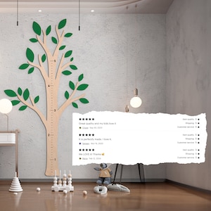 Tree Growth Chart, Growth Chart for Kids, Wooden Growth Chart, Growth ...