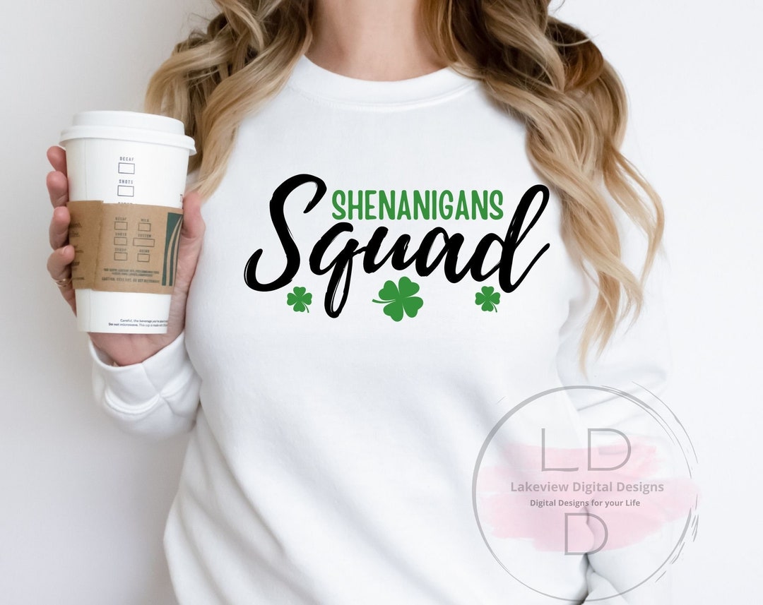St Patricks Day, Shenanigans Squad, St Patricks Day Tshirt, Fun St ...