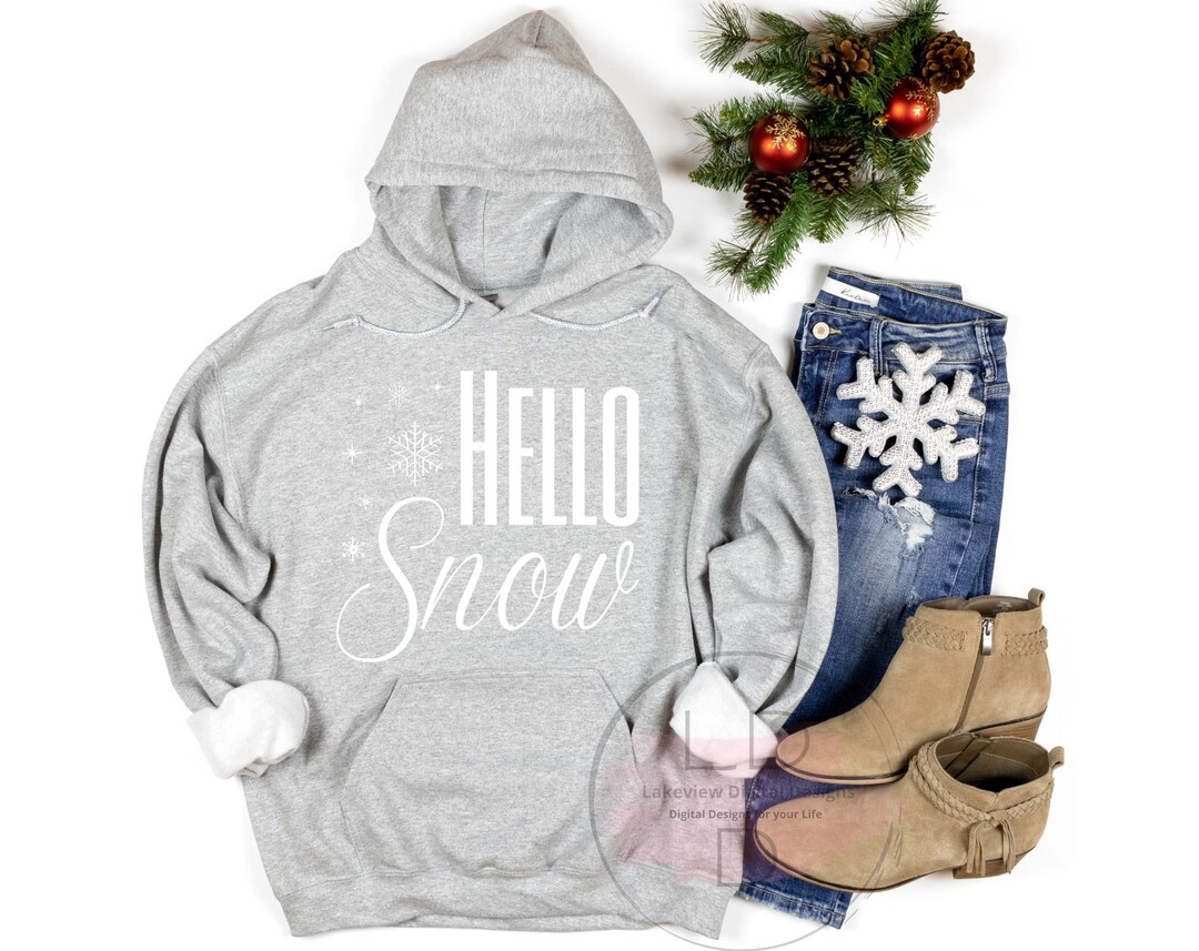 Hello Snow Svg, Hello Snow Png, Winter Shirts, Christmas Shirts, Winter ...