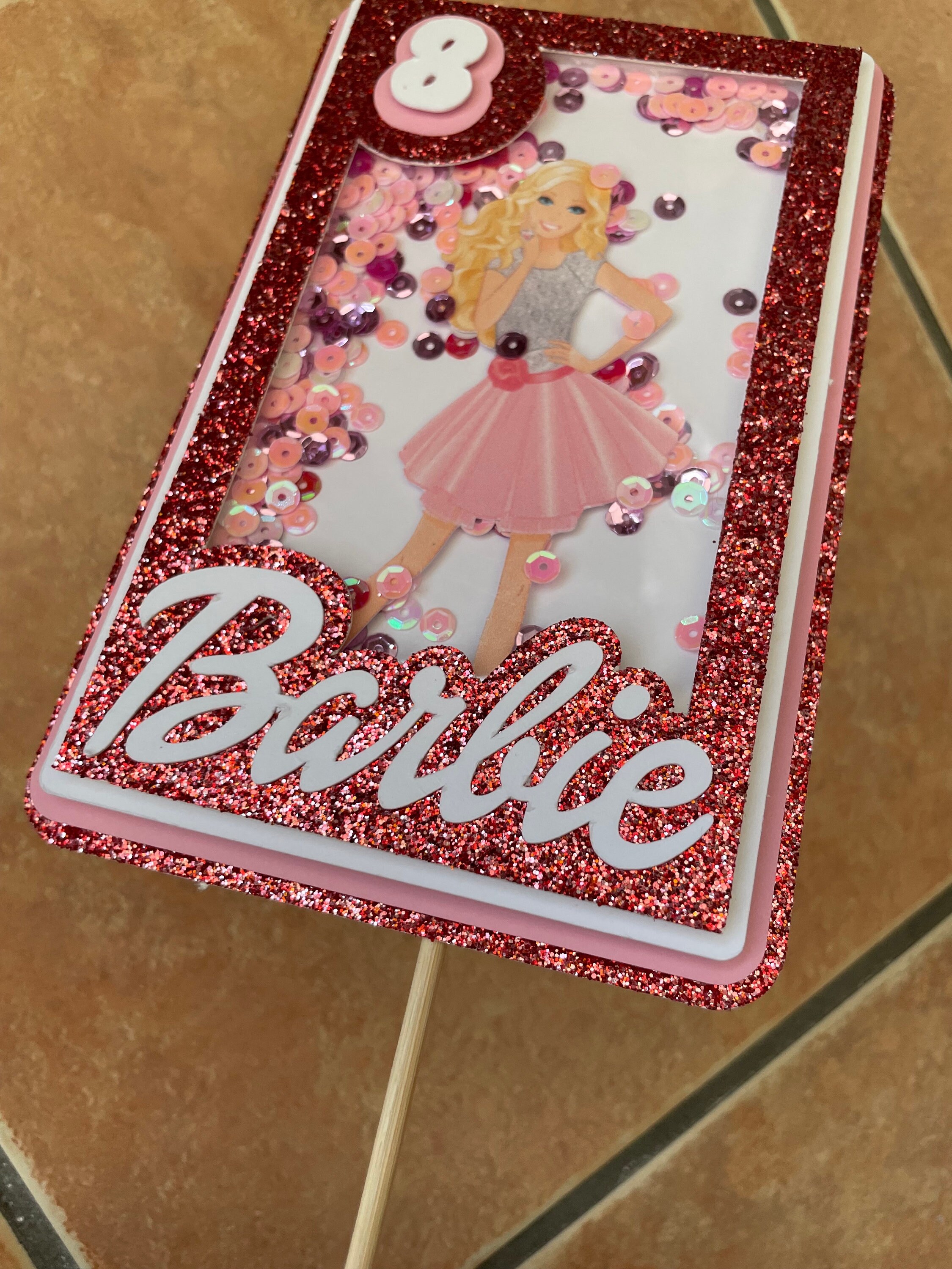3D Barbie Shaker Cake Topper - Etsy