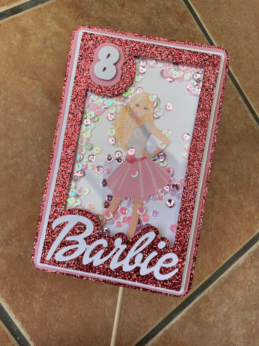 3D Barbie Shaker Cake Topper - Etsy