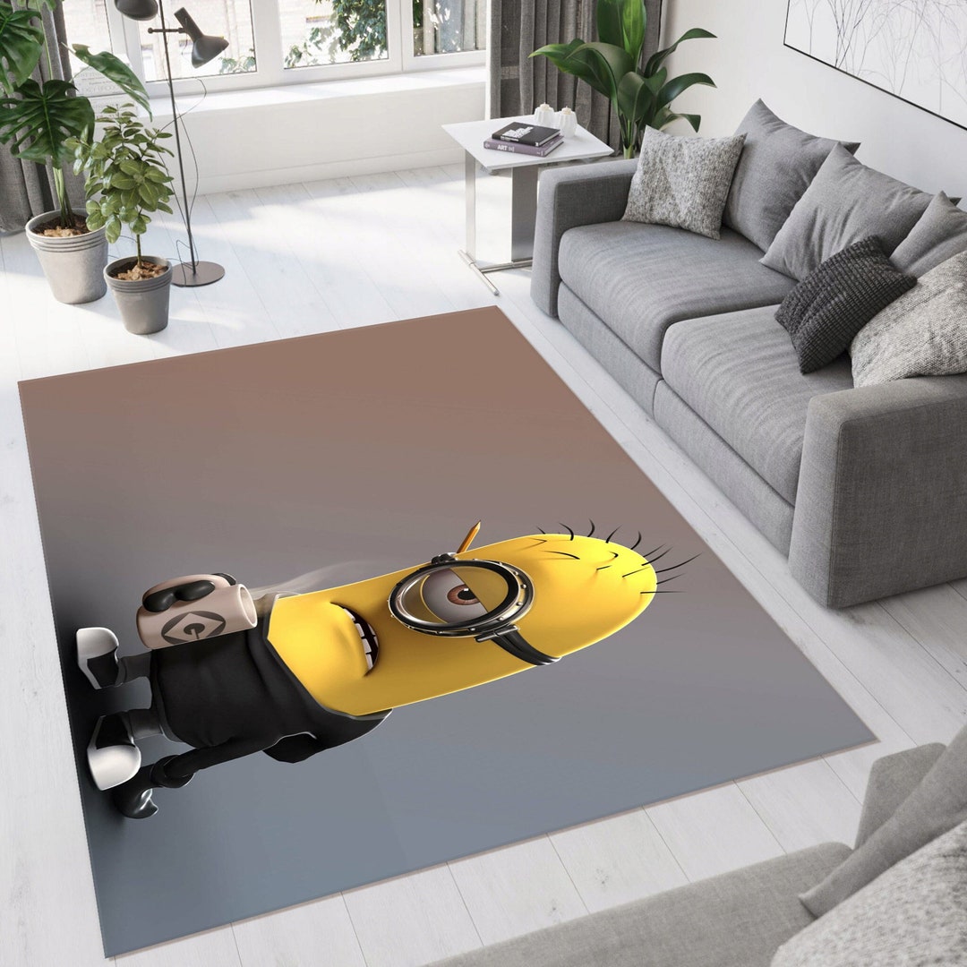 Minions Livingroom Rug Personalized Rug Aesthetic Room - Etsy