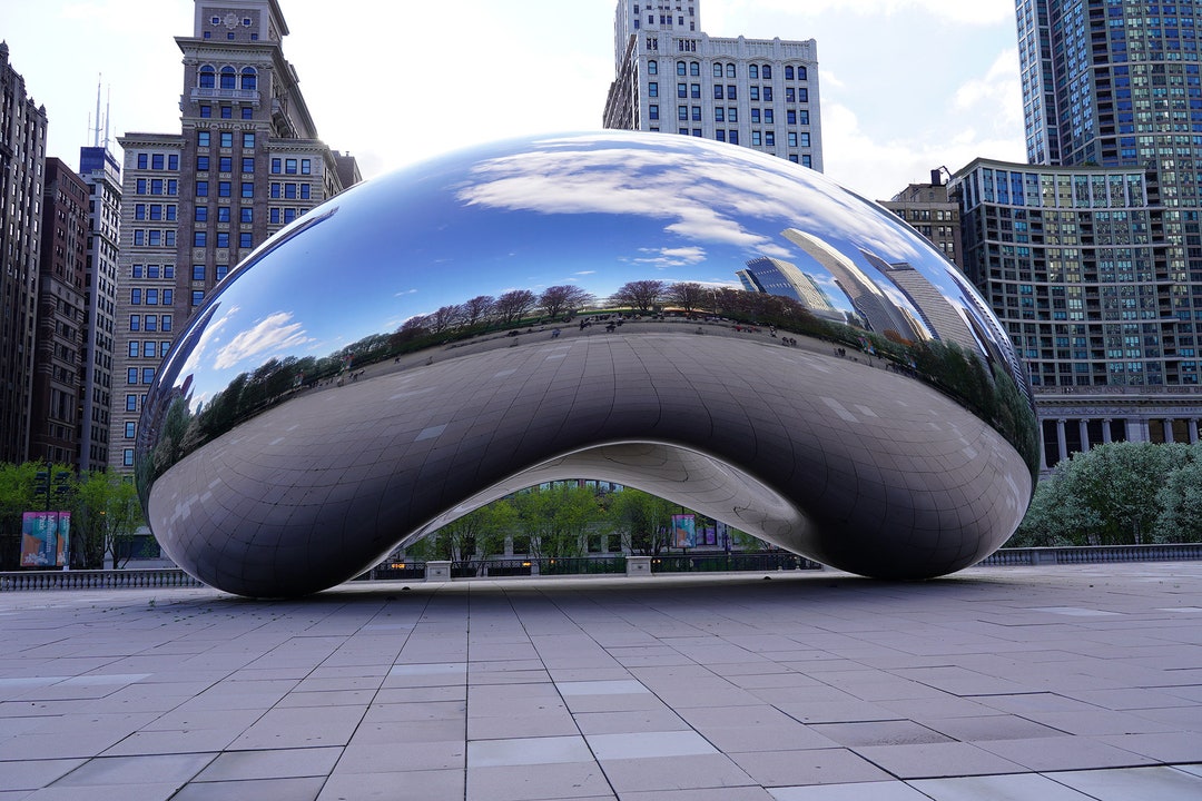 Chicago Bean Wall Art Canvas Digital Download - Etsy