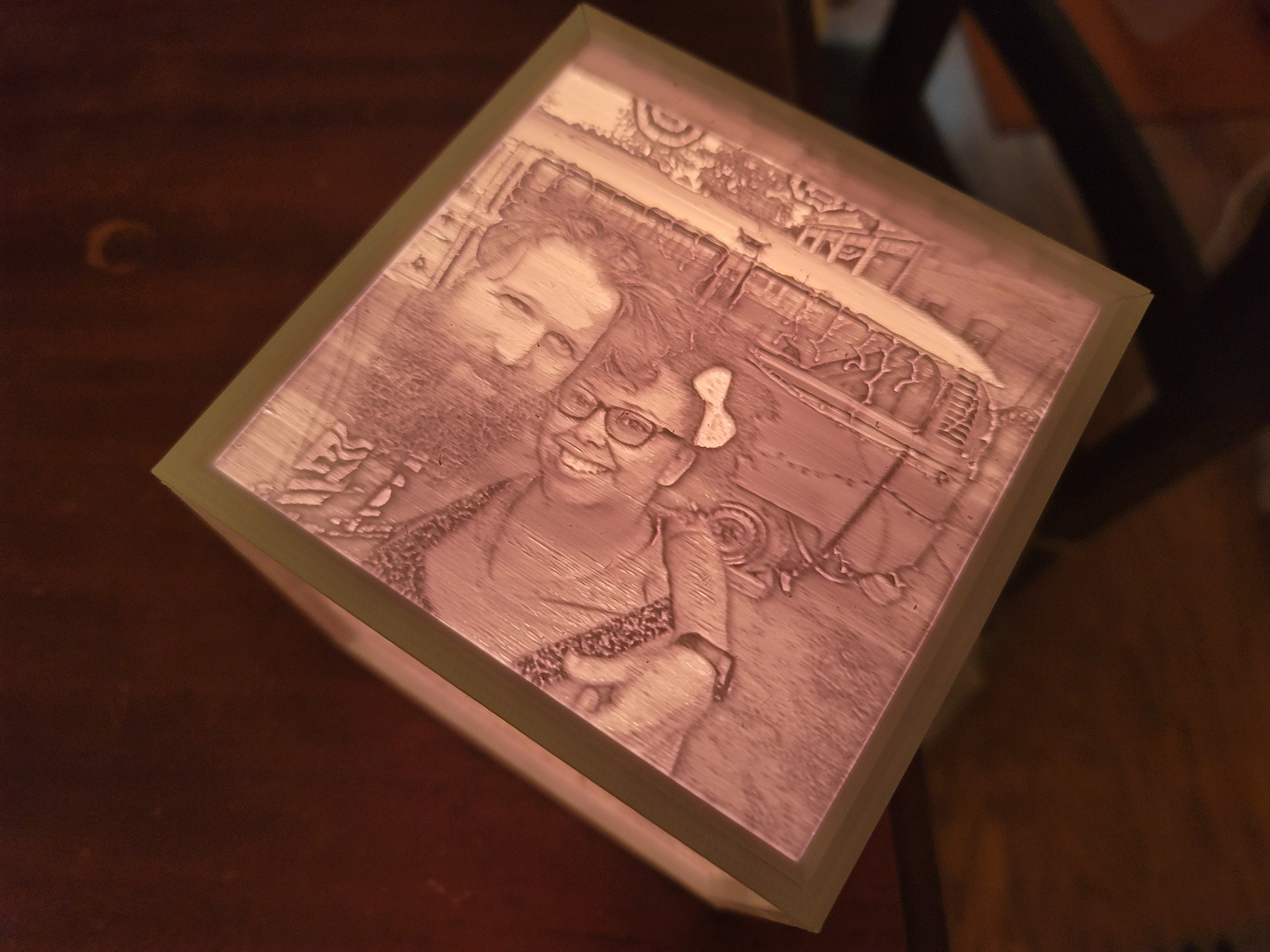 Four Sided Lithophane 3D Print Nightlight. - Etsy