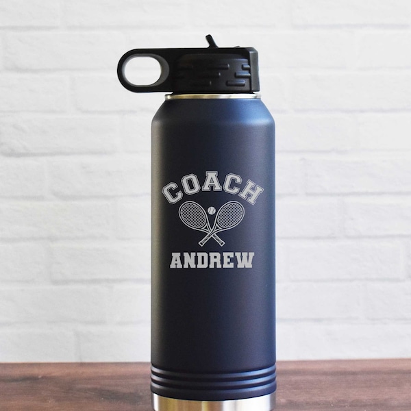 Tennis Racket Water Bottle - Etsy