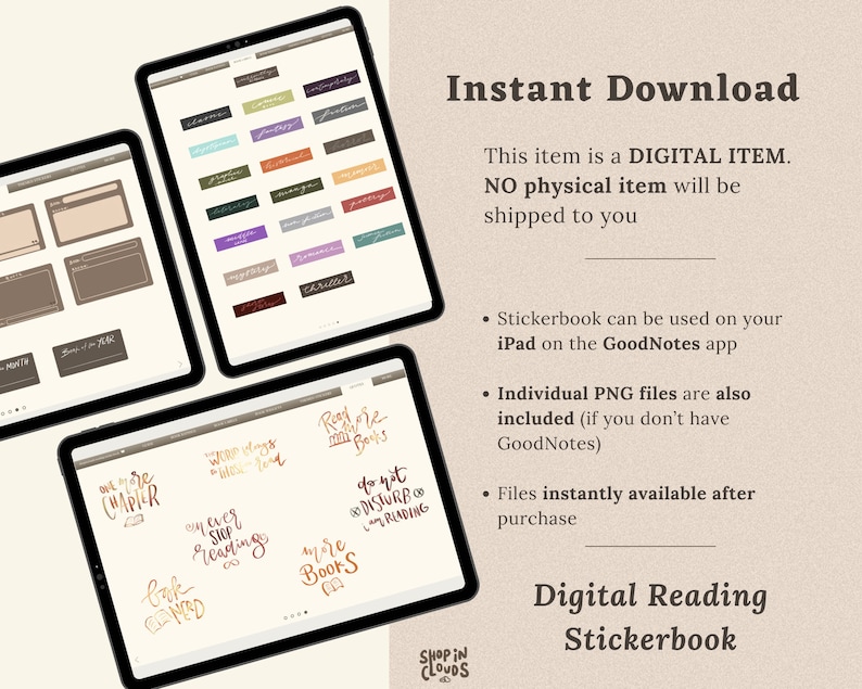 Digital Reading Stickers, Reading Sticker Book, Stickers Reading ...