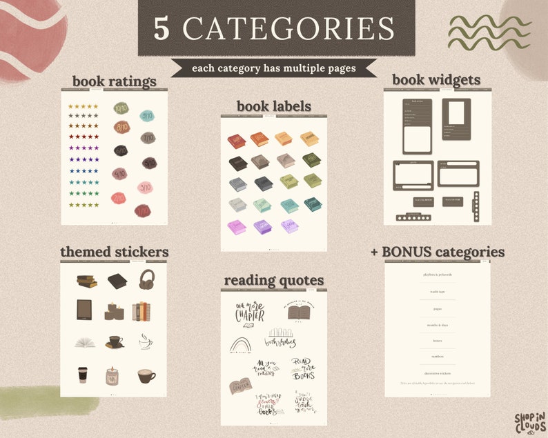 Digital Reading Stickers, Reading Sticker Book, Stickers Reading ...