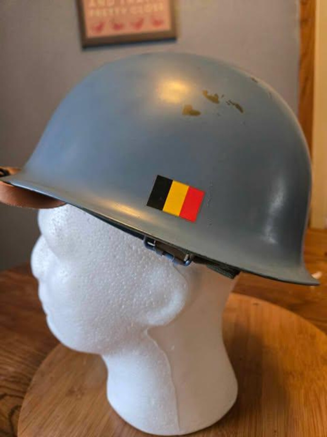 Vintage Belgian M51 Helmet With Liner for UN Forces, Excellent NOS ...