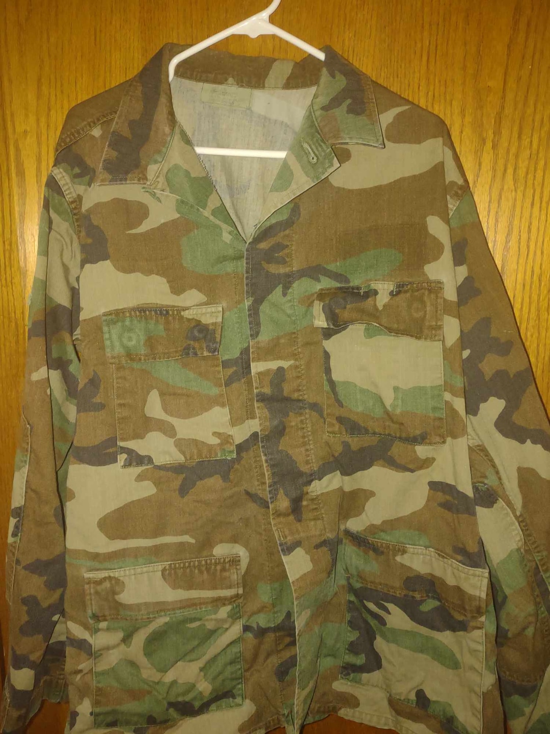 USGI Woodland Camo BDU Top Camouflage Uniform Large-long M81 USMC 1992 ...