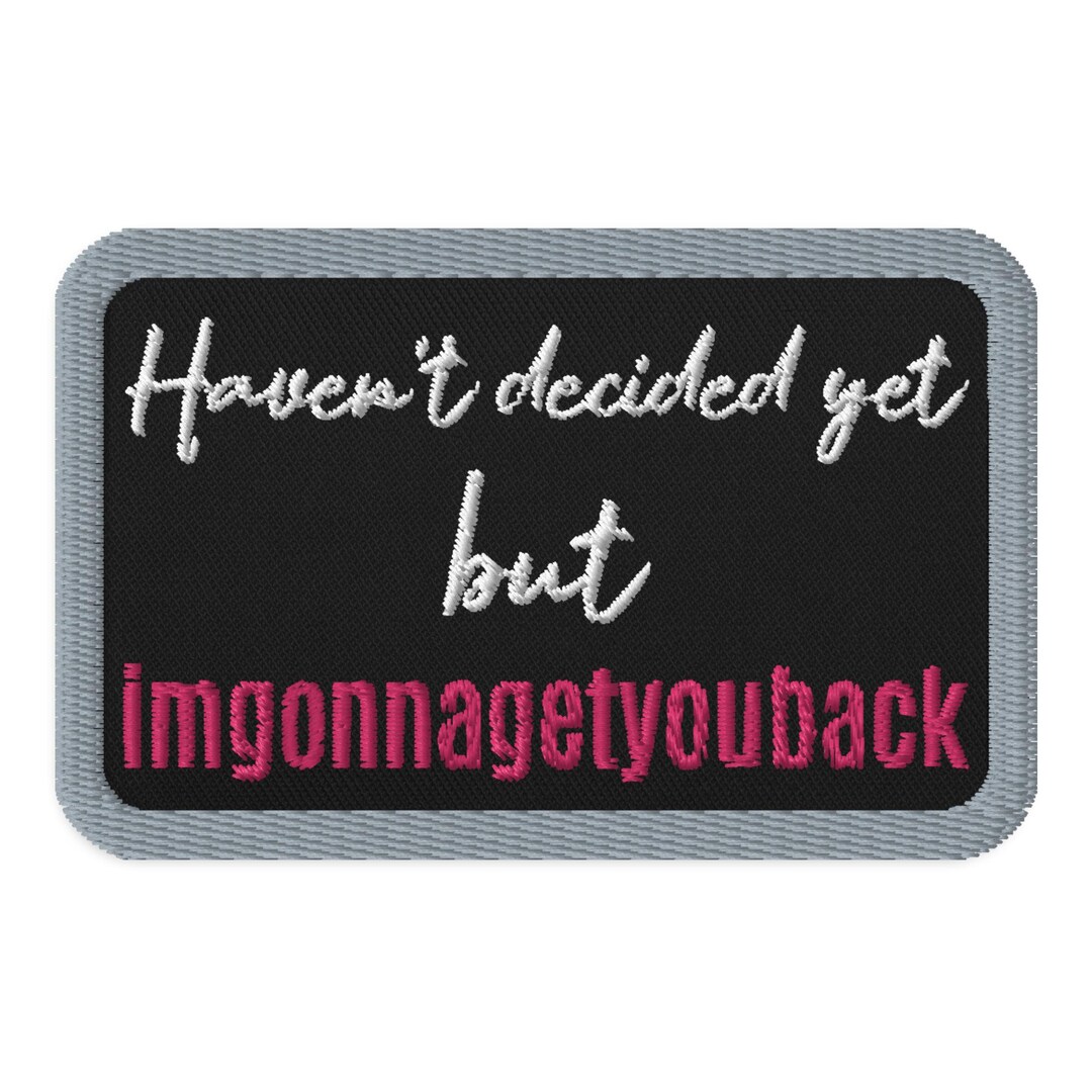 I'm Gonna Get You Back, TTPD, Iron-on Embroidered Patch Inspired by the ...