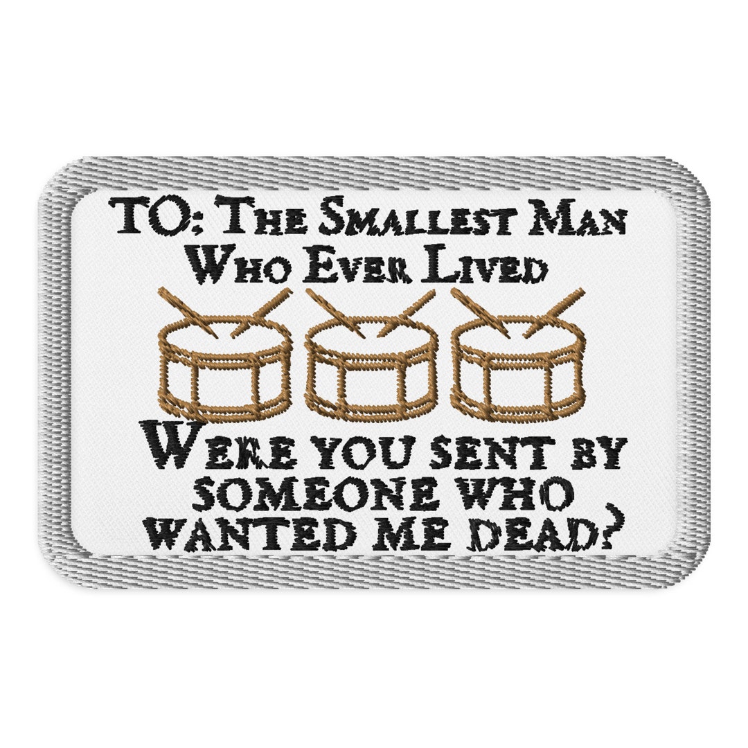The Smallest Man Who Ever Lived, TTPD, Embroidered Iron-on Patch ...